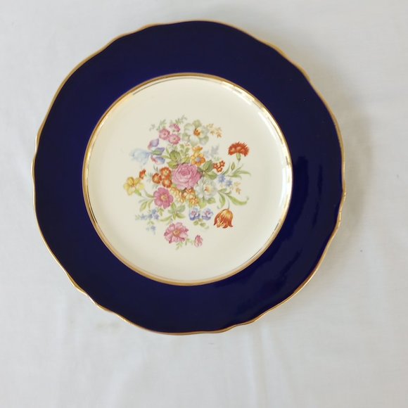 USA | Dining | Steubenville Cobalt Blue Rim Plate | Poshmark